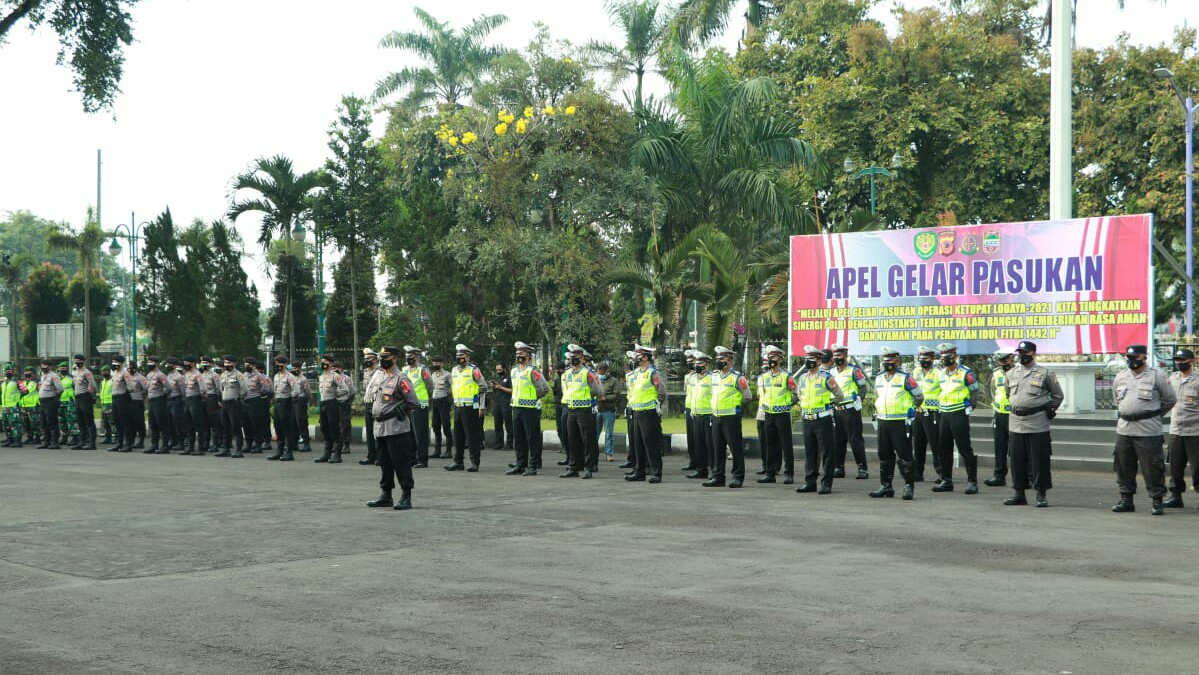 Pengamanan Idul Fitri 1442 H, Bupati Ciamis Gelar Apel Pasukan Operasi Ketupat Tahun 2021 ...